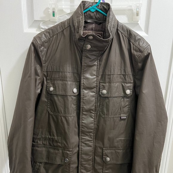 Coach | Jackets & Coats | Coach Mens Wyatt Field Waxed Brown Cotton ...